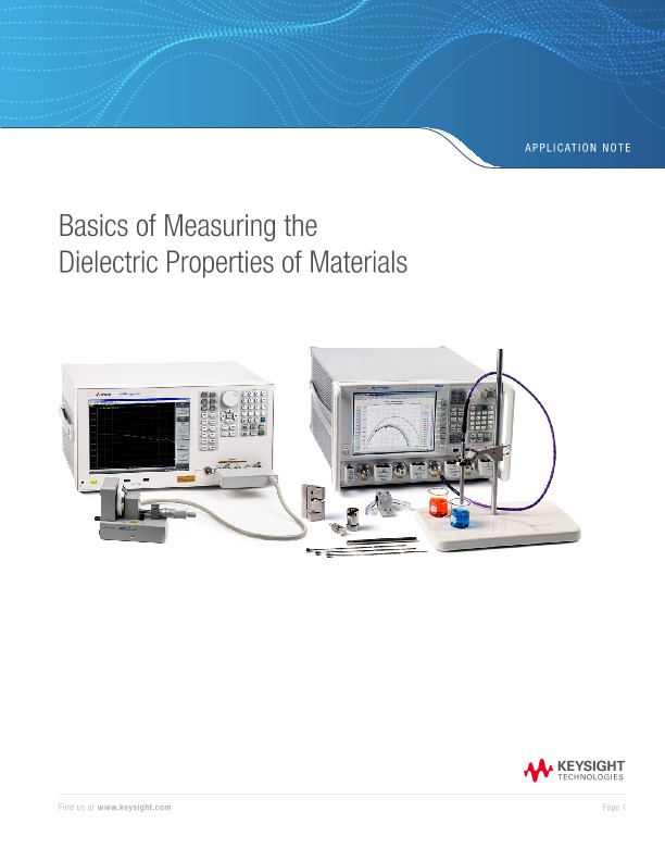 Basics of Measuring the Dielectric Properties of Materials PDF Asset ...