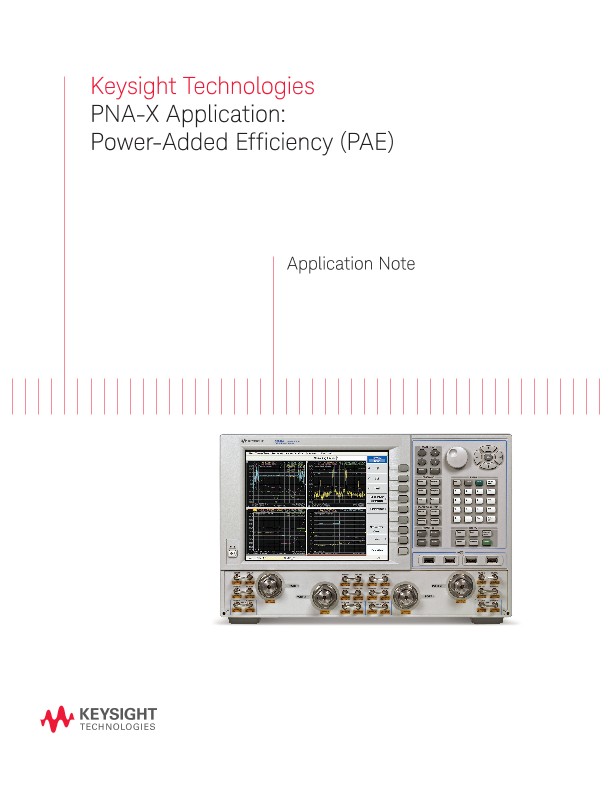 Making Power-Added Efficiency (PAE) Measurements PDF Asset Page | Keysight