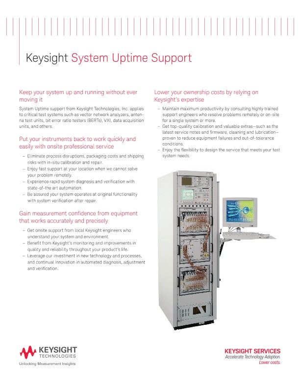 Keysight System Uptime Support PDF Asset Page | Keysight