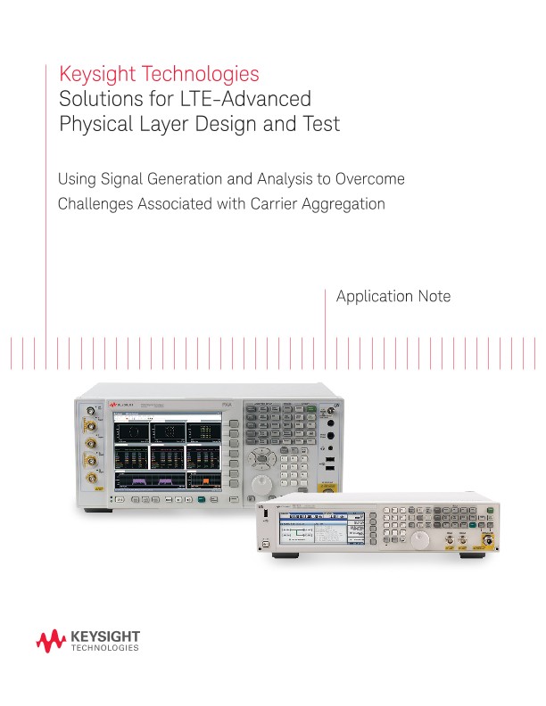 Solutions for LTE-Advanced Physical Layer Design and Test PDF Asset ...