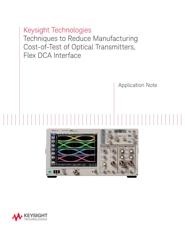 How to Reduce Cost-of-Test of Optical Transmitters, Flex DCA PDF Asset ...