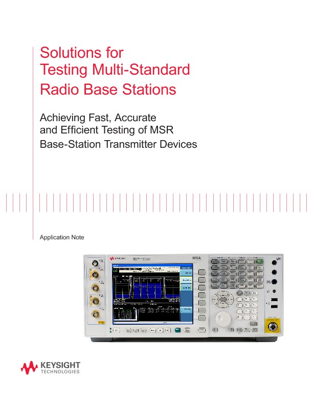 Solutions for Testing Multi-Standard Radio Base Stations PDF Asset Page ...