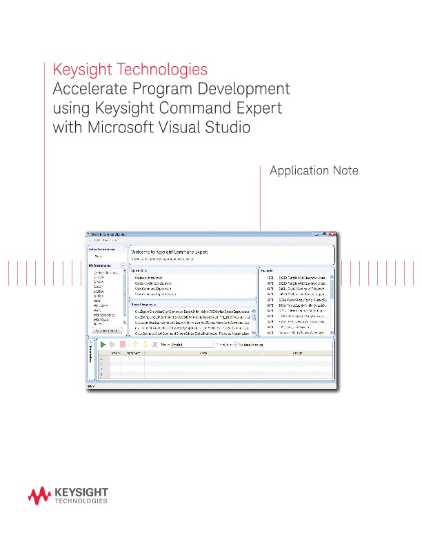 Using Command Expert with Microsoft Visual Studio PDF Asset Page | Keysight