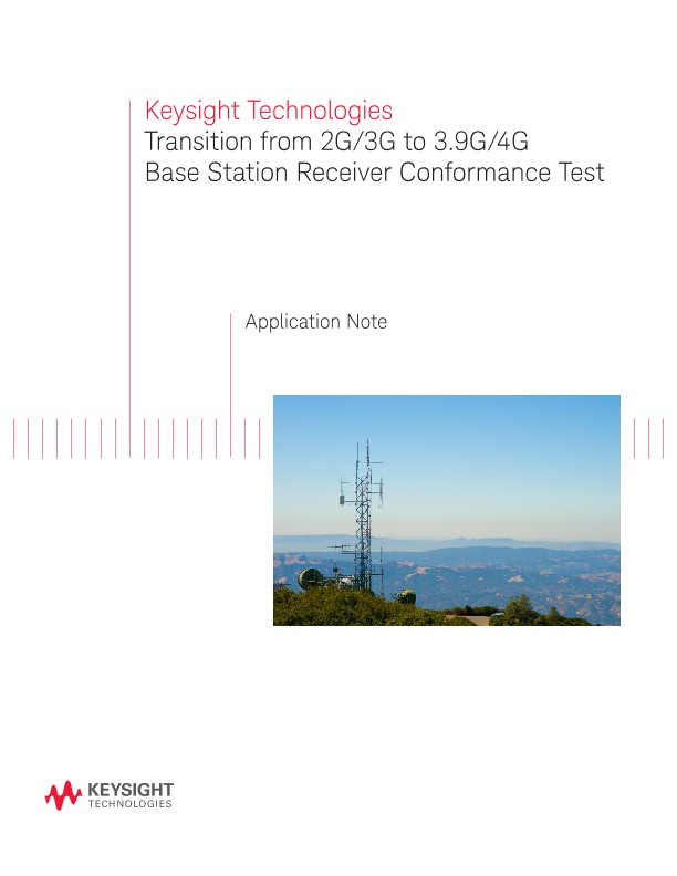 Transition from 2G/3G to 3.9G/4G BTS Conformance Test PDF Asset Page ...