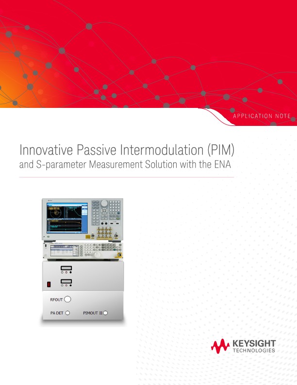 Innovative Passive Intermodulation (PIM) and S–parameter Measurement ...