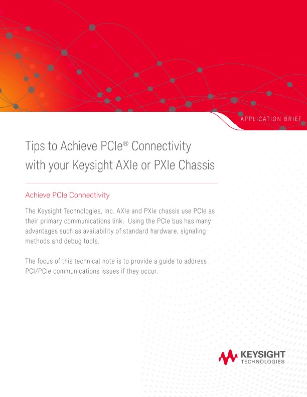 PCIe Connectivity with your Keysight AXIe or PXIe Chassis PDF Asset ...