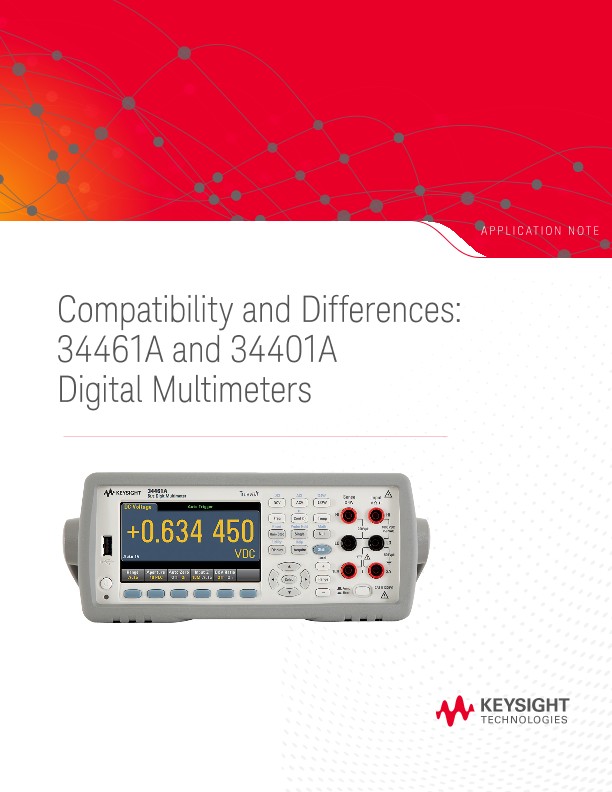 Digital Multimeter 34461A vs 34401A PDF Asset Page | Keysight
