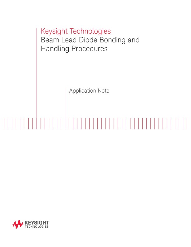 Beam Lead Diode Bonding and Handling Procedures PDF Asset Page | Keysight