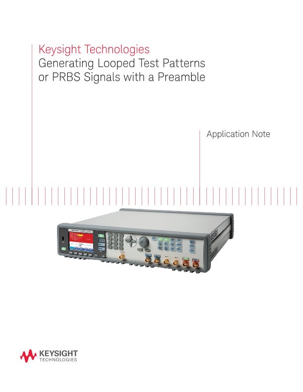 Generate Looped Test Patterns or PRBS Signals with a Preamble PDF Asset ...