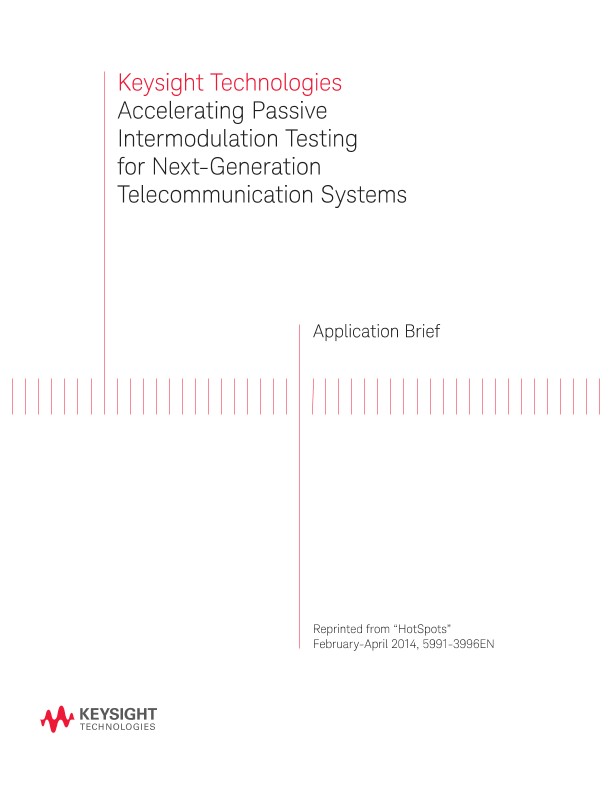 Accelerating Passive Intermodulation (PIM) Testing PDF Asset Page ...