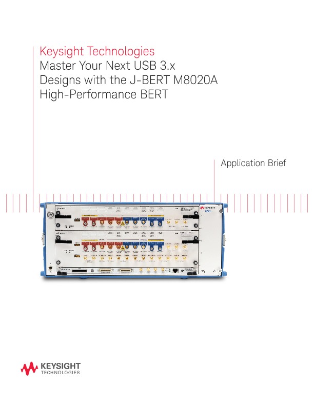 Fast and Accurate USB Receiver Tests with the J-BERT M8020A PDF Asset ...