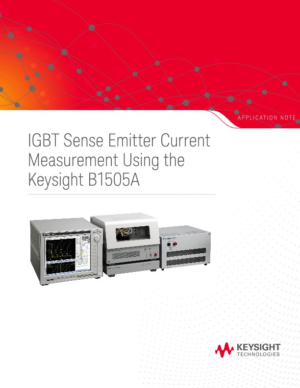 IGBT Sense Emitter Current Testing Using the B1505A PDF Asset Page ...