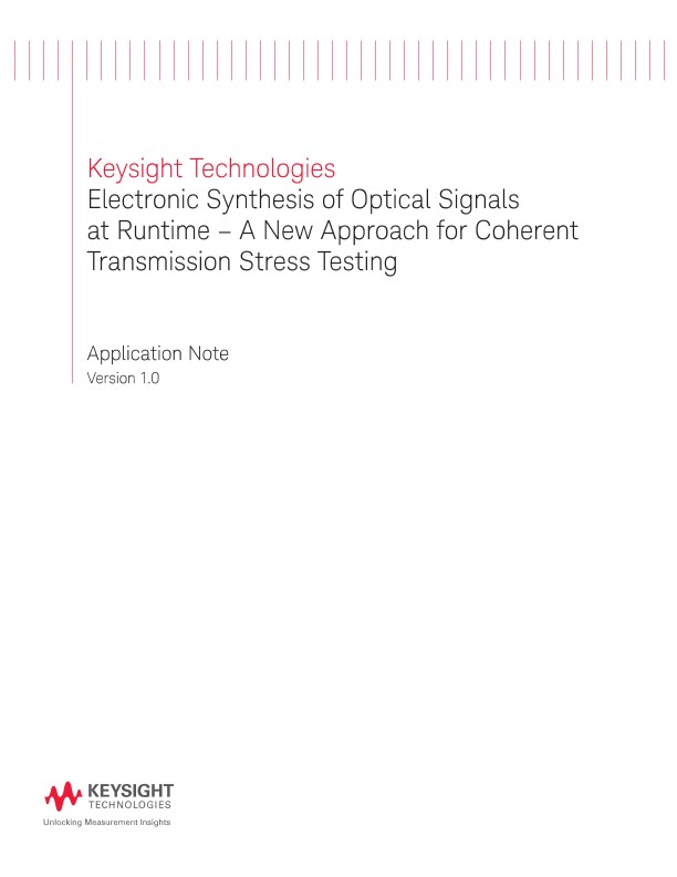 Coherent Receiver Dynamic Stress Testing with the AWG PDF Asset Page ...