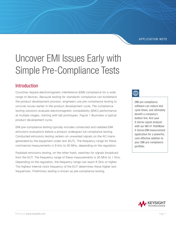 Enhancing Efficiency of EMI Pre-Compliance Testing PDF Asset Page ...