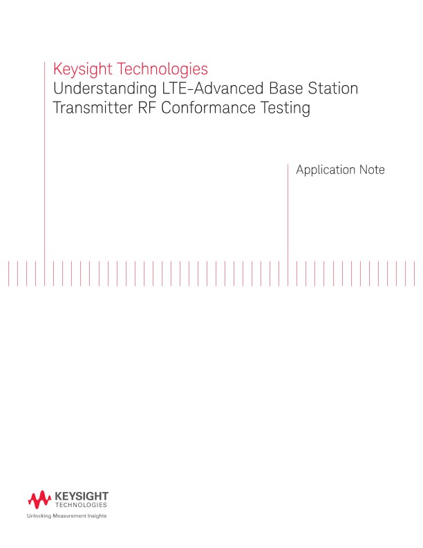LTE-Advanced Base Station Transmitter RF Conformance Testing PDF Asset ...