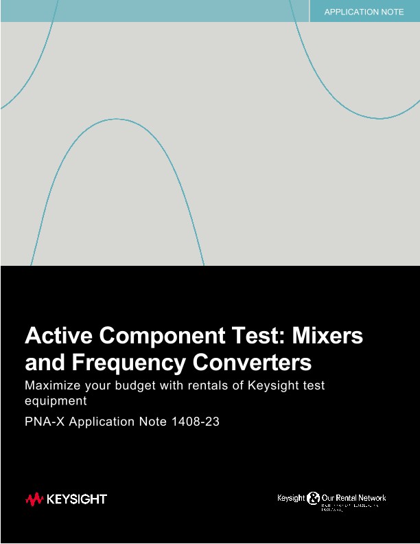 Active Component Test: Mixers and Frequency Converters PDF Asset Page ...