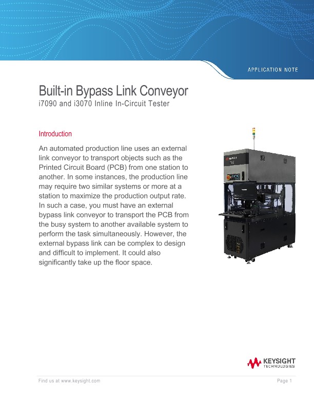 Bypass Link Conveyor Built-in i7090 and i3070 In-Circuit Inline Tester ...