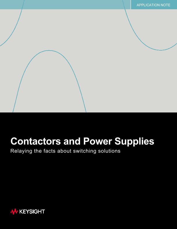 Contactors and Power Supplies PDF Asset Page | Keysight