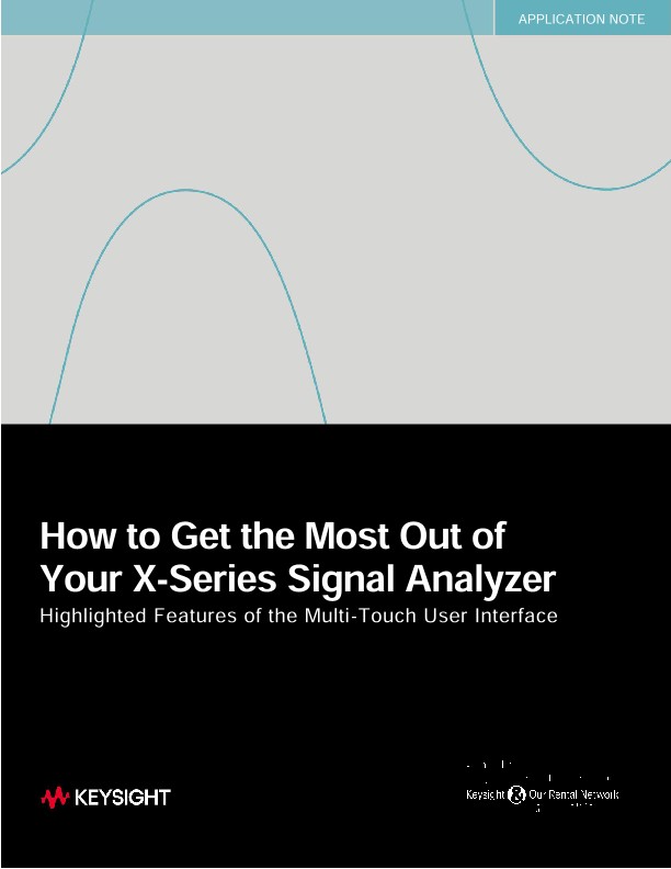 How to Get the Most Out of Your X-Series Signal Analyzer PDF Asset Page ...