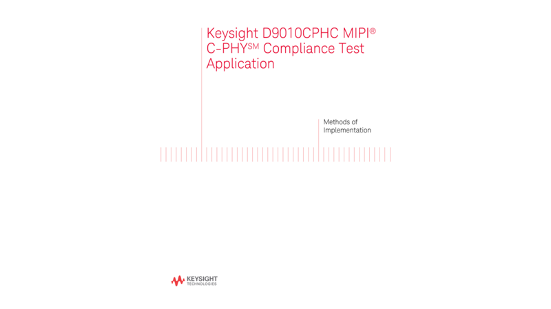 D9010CPHC 用于 Infiniium 示波器的 MIPI C-PHY 一致性测试软件 | Keysight