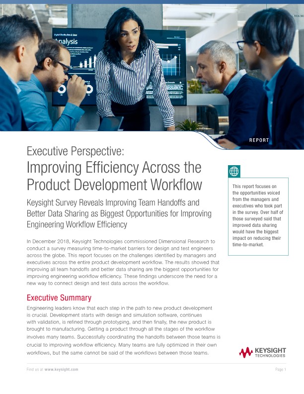 Executive Perspective: Improving Efficiency Across the Product ...
