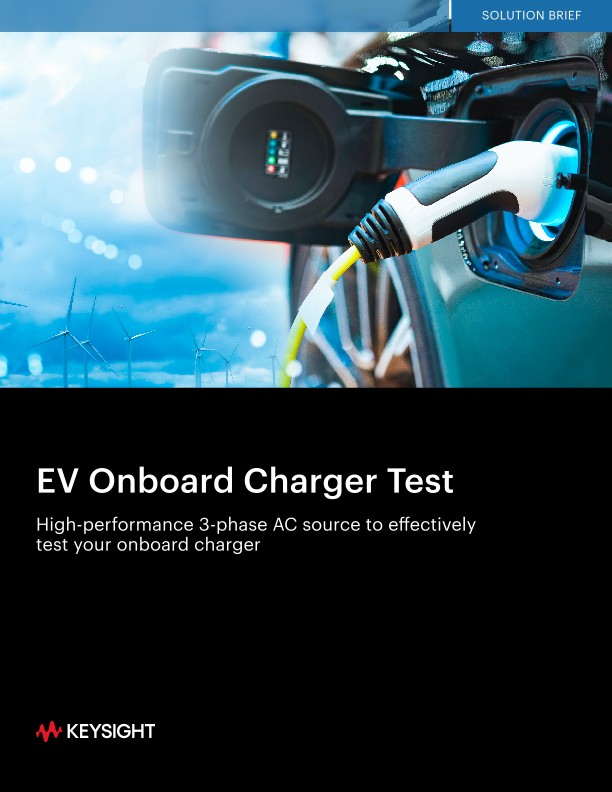 EV Onboard Charger Test PDF Asset Page | Keysight