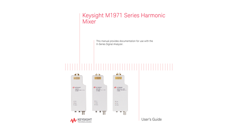 M1971V Waveguide Harmonic Mixer (Smart Mixer), 50 to 75 GHz | Keysight