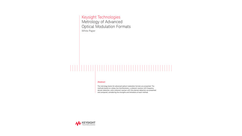 N4391C Optical Modulation Analyzer | Keysight