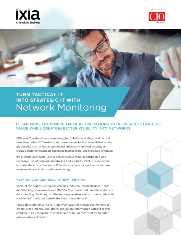 Turn Tactical IT Into Strategic IT With Network Monitoring PDF Asset ...