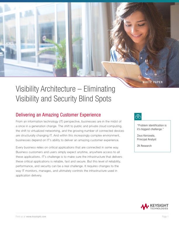 Visibility Architecture – Eliminating Visibility and Security Blind ...