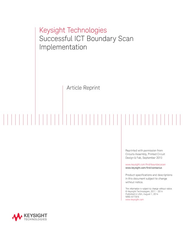 Successful ICT Boundary Scan Implementation PDF Asset Page | Keysight