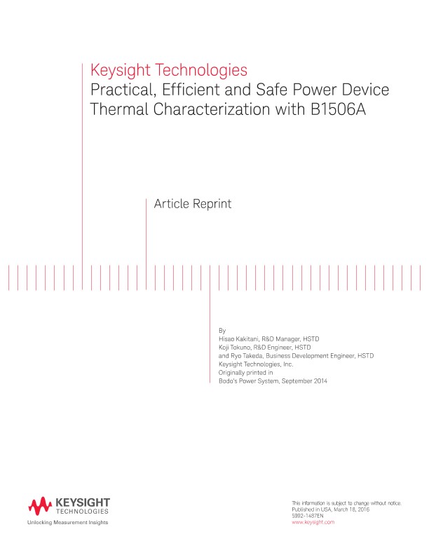 Practical, Efficient and Safe Power Device Thermal Characterization ...