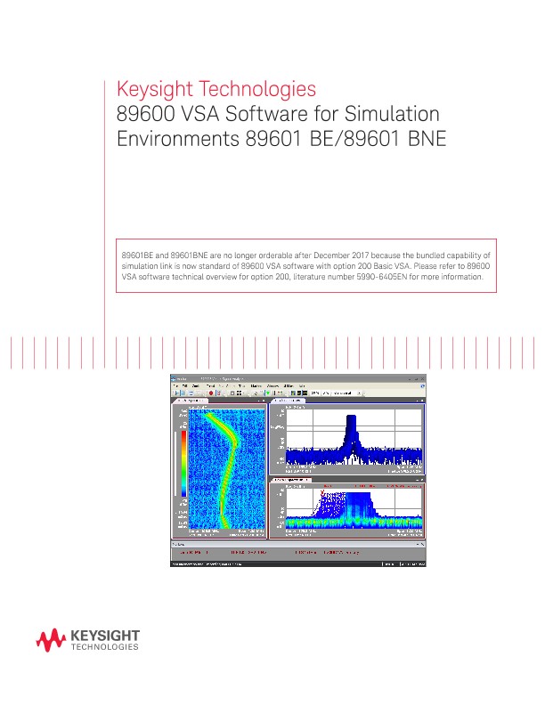 89600 VSA Software for Simulation Environments 89601 BE/89601 BNE PDF ...