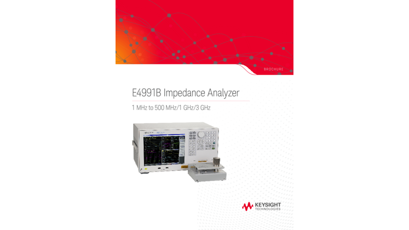 E4991B 阻抗分析仪，1 MHz 至 500 MHz/1 GHz/3 GHz | Keysight