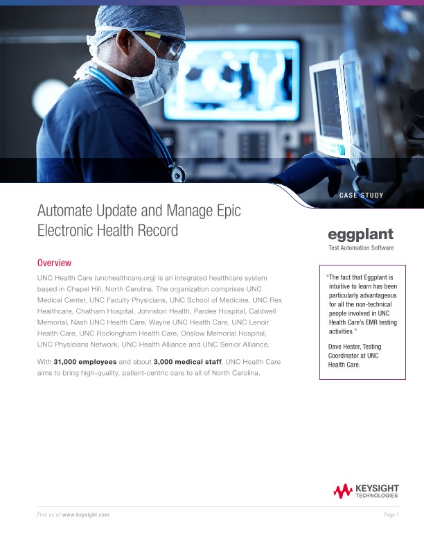 Automate Update and Manage Epic Electronic Health Record PDF Asset Page ...
