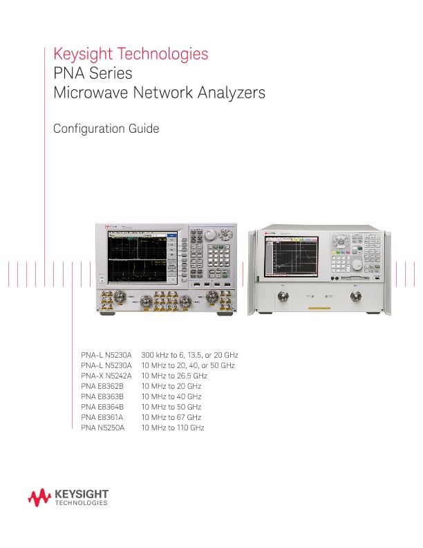 PNA Series Microwave Network Analyzers PDF Asset Page | Keysight