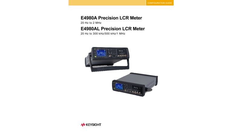 E4980A 精密型 LCR 表，20 Hz 至 2 MHz | Keysight