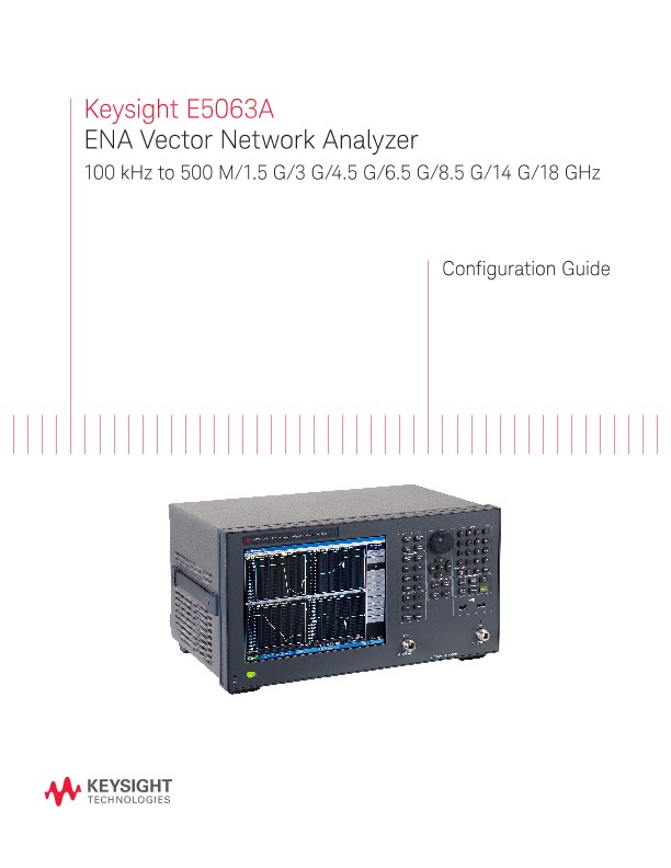 E5063A ENA Vector Network Analyzer PDF Asset Page | Keysight