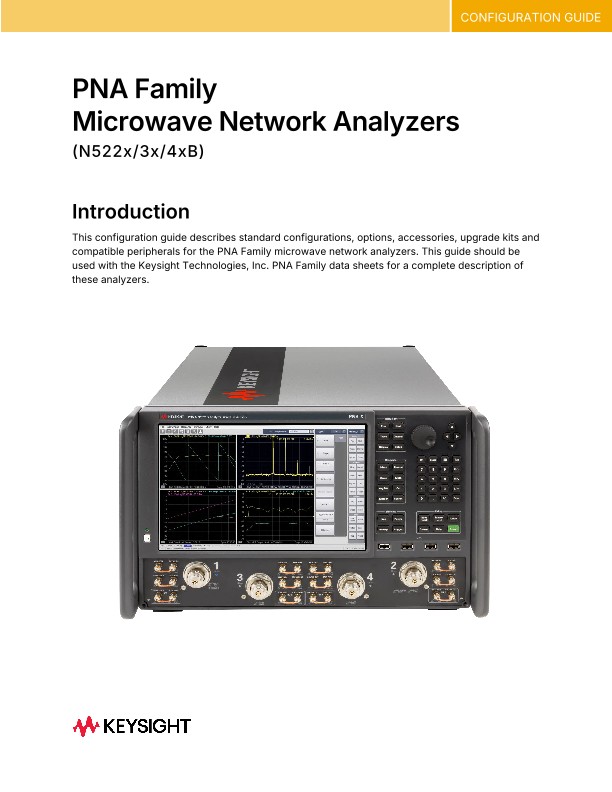 PNA Family Microwave Network Analyzers (N522x/3x/4xB) PDF Asset Page ...