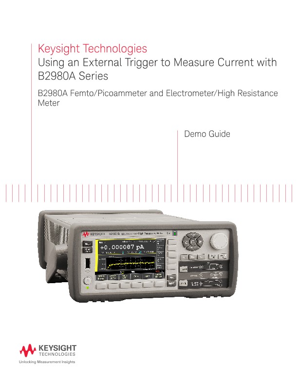Using an External Trigger to Measure Current with B2980A Series PDF ...
