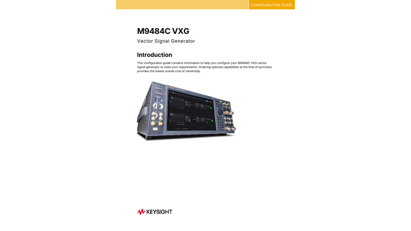 M9484C VXG 矢量信号发生器 | Keysight