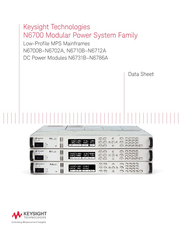 N6700 Modular Power System Family PDF Asset Page | Keysight