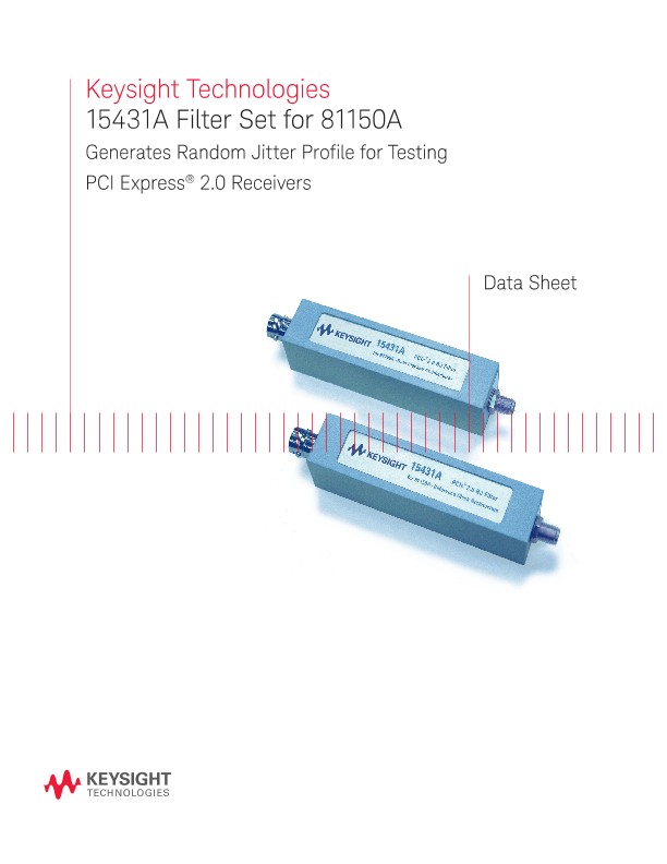 15431A Filter Set for 81150A PDF Asset Page | Keysight