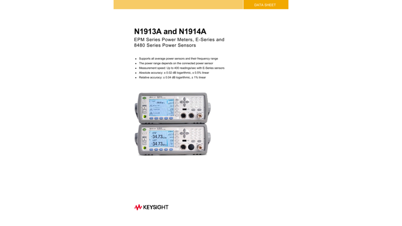 E9304A E 系列平均功率传感器 | Keysight