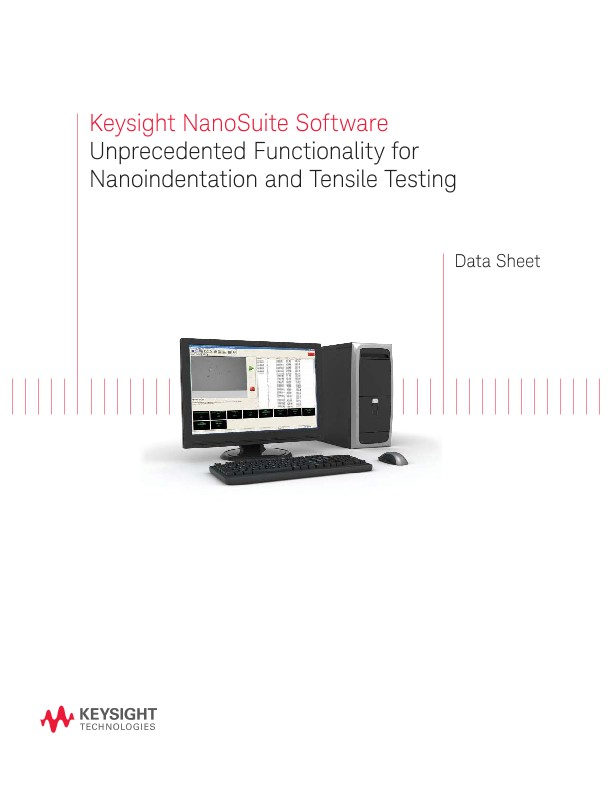 NanoSuite Software PDF Asset Page | Keysight