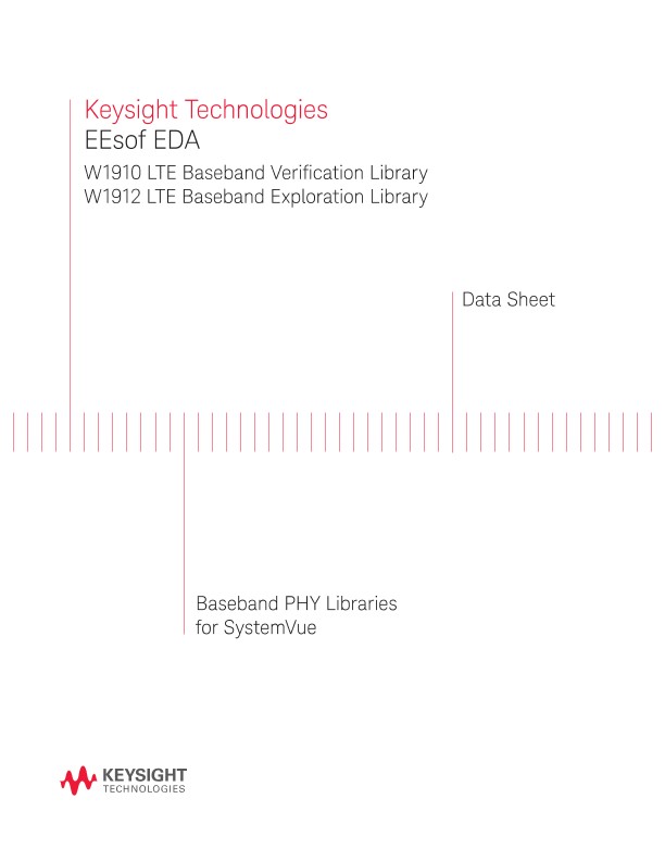 Keysight EEsof EDA W1910/W1912 LTE Baseband Verification/Exploration ...