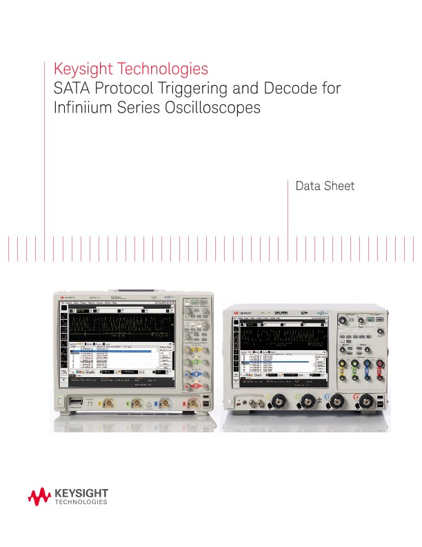 SATA Protocol Triggering and Decode for Infiniium Series Oscilloscopes ...