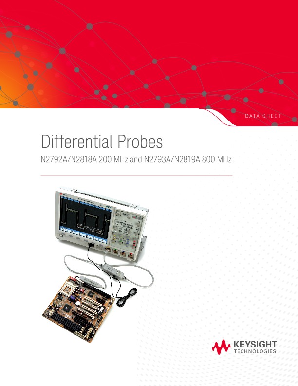 N2792A/N2818A 200 MHz and N2793A/N2819A 800 MHz Differential Probes PDF ...