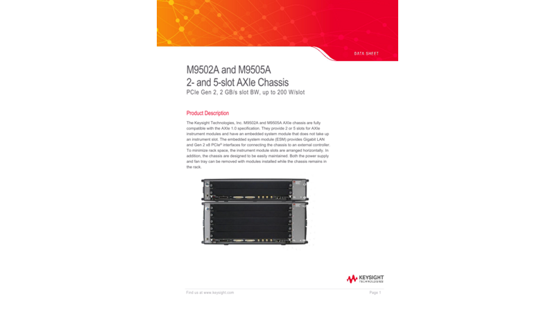 M9505A AXIe 5 插槽机箱-是德科技 Keysight