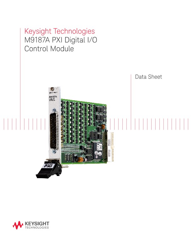 M9187A PXI Digital I/O Control Module PDF Asset Page | Keysight